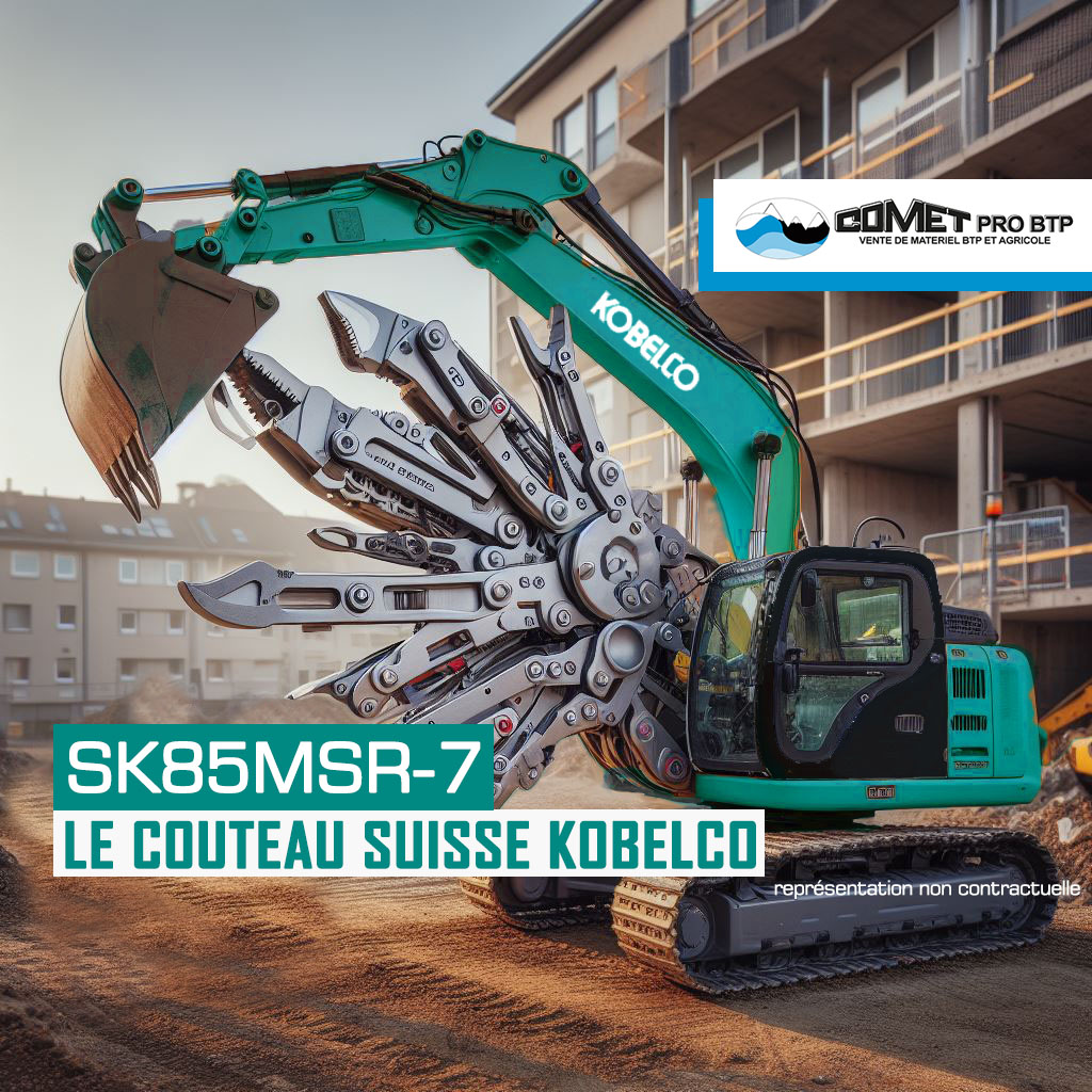 SK85MSR-7 Le couteau Suisse de chez Kobelco - COMET-PRO-BTP